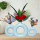 Sagyaa Light Blue Donut-Shaped Flower Vases (Set of 3) Price in India ...